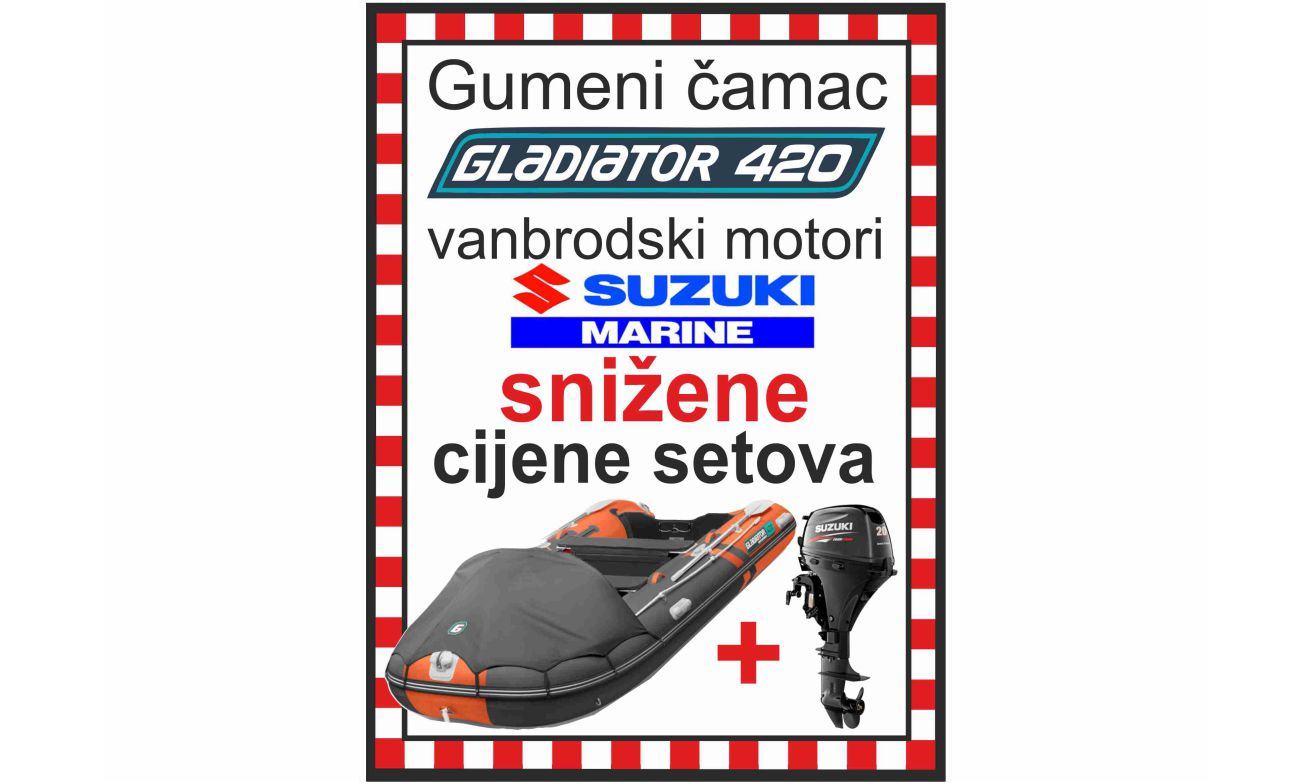 SET GUMENJAK GLADIATOR 420 + MOTORI SUZUKI