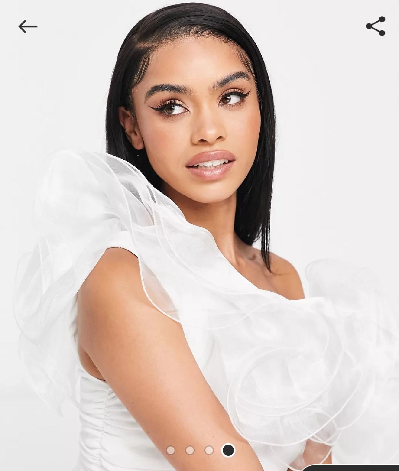Asos Luxe bijela haljina