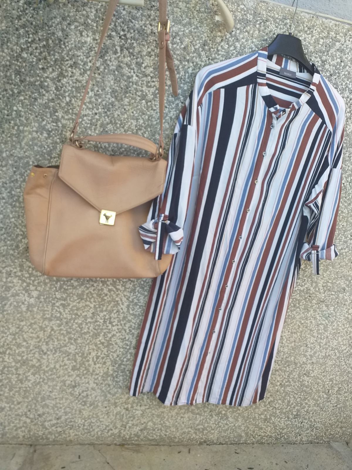 clockhouse haljina + kožna zara torba