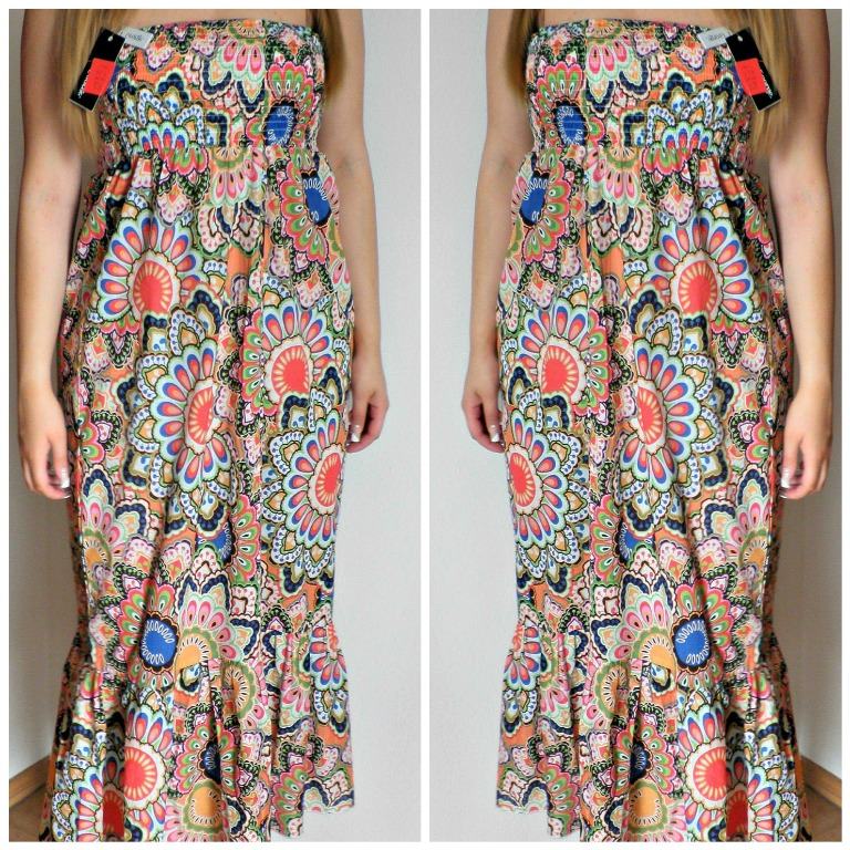 NOVO!-GEORGE duga boho cvjetna haljina vel. M/L