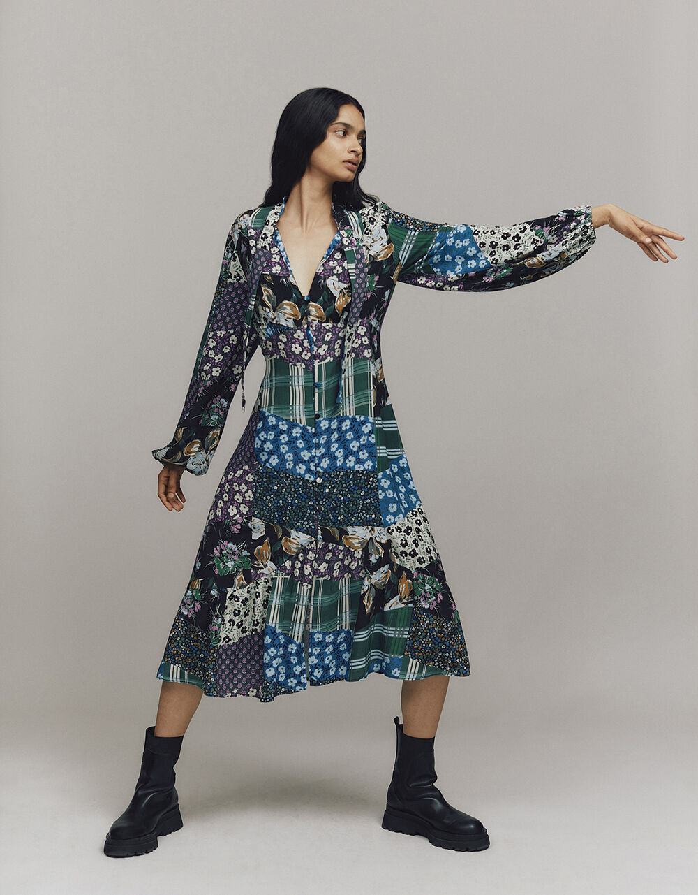 NOVA Haljina Monsoon Bette Patch Print Monsoon