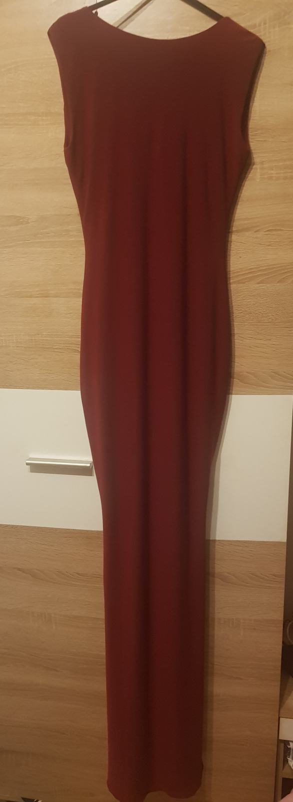 Maxi haljina Ivana Maric by design- bordo plis