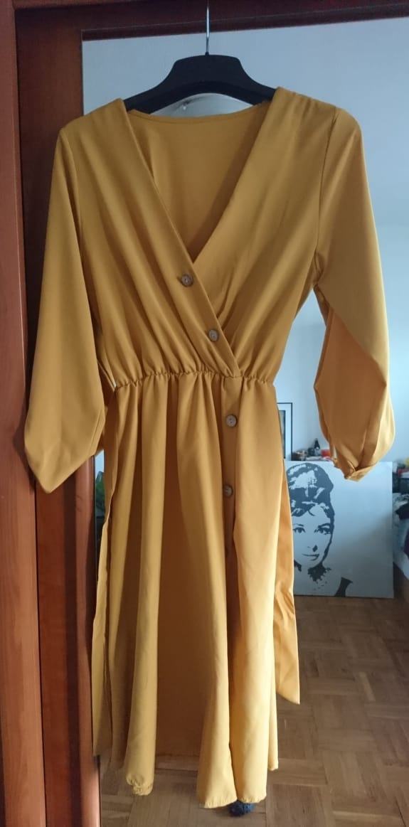 NOVA OKER (BOJA SENFA) HALJINA S ETIKETOM