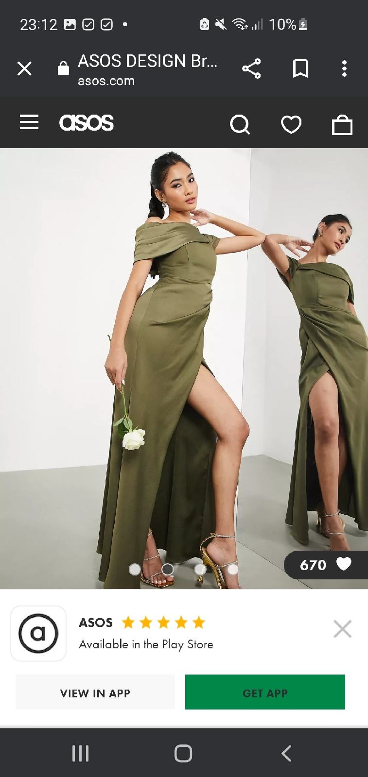 svečana ASOS haljina