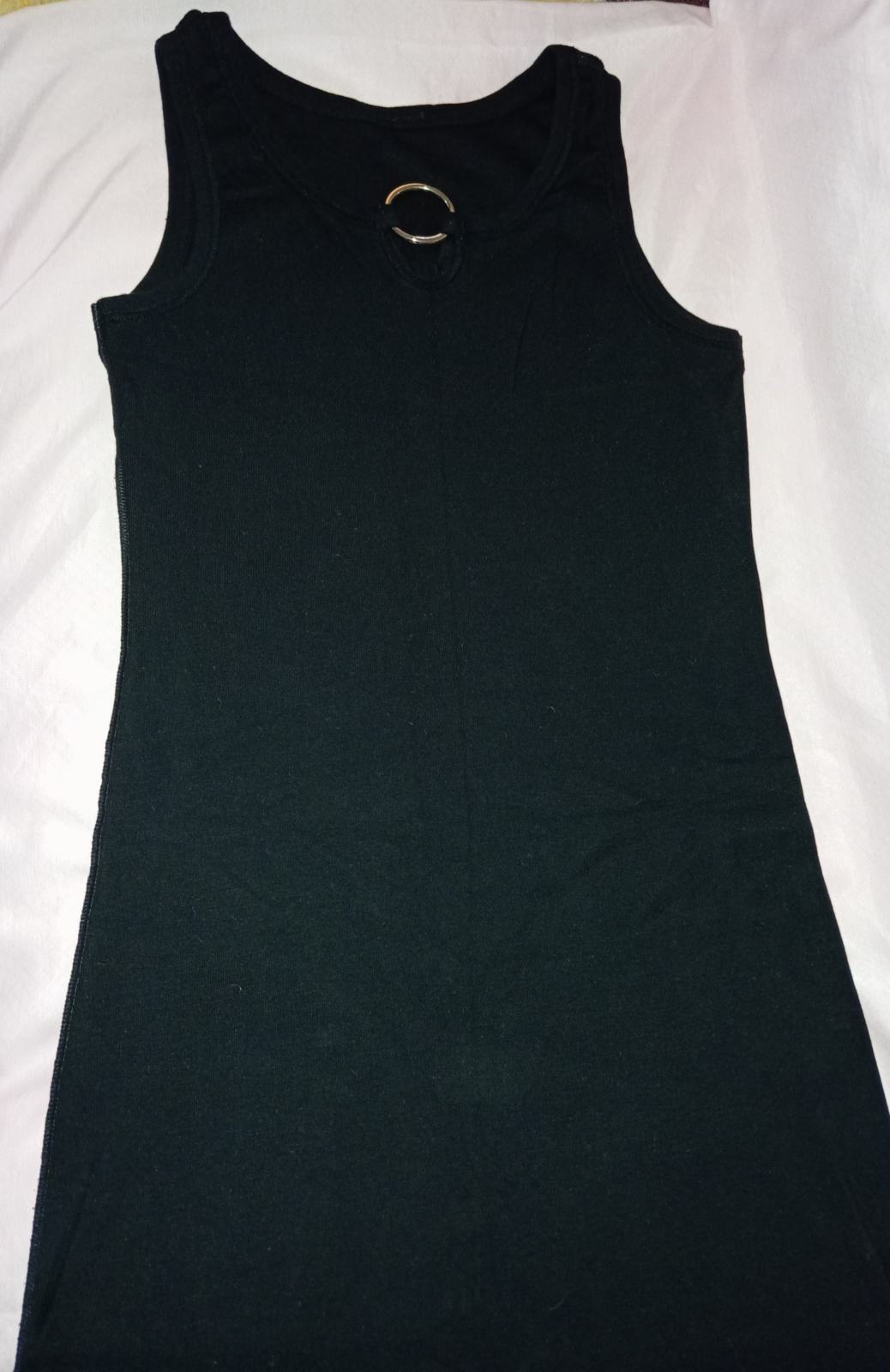 Ženska crna haljina bez rukava