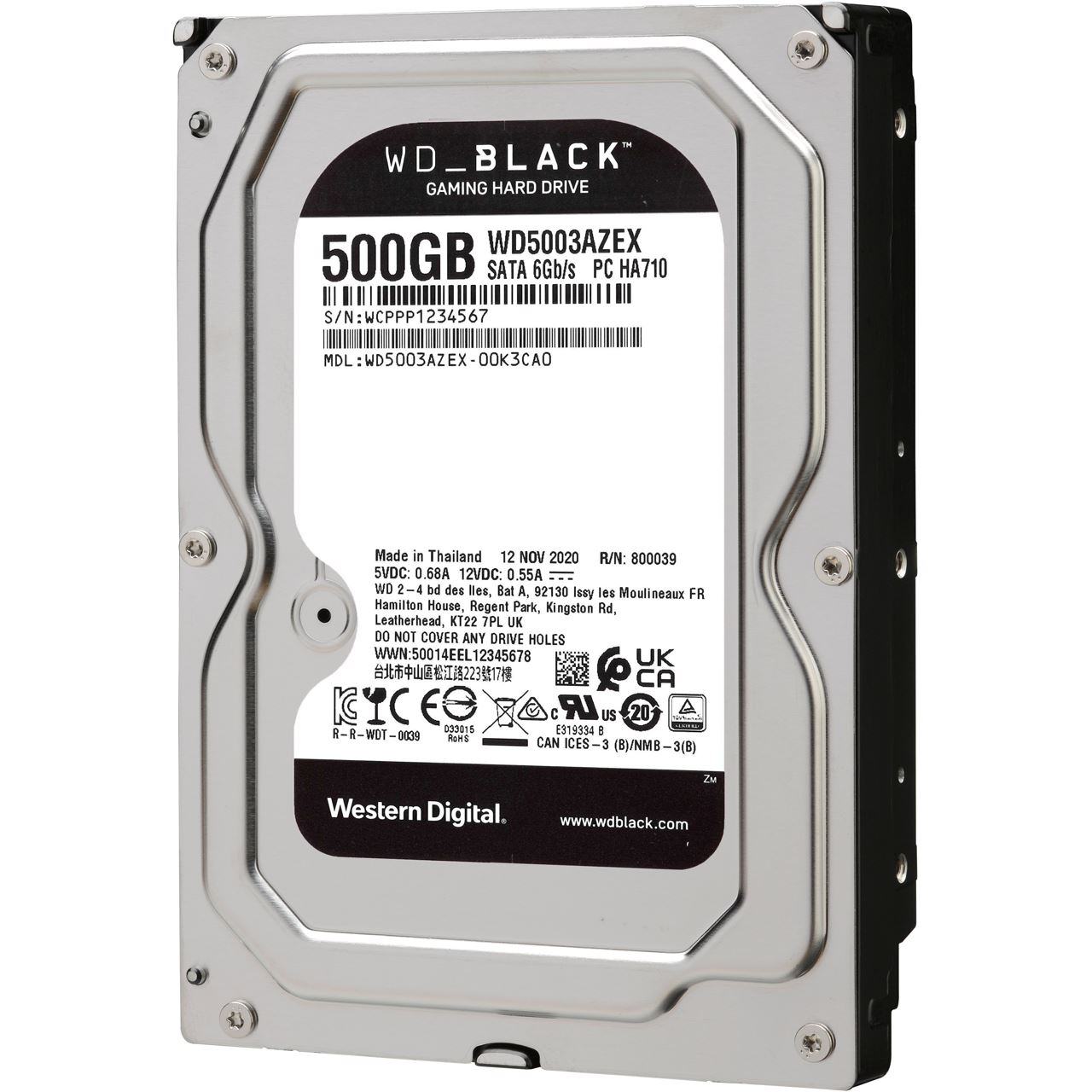 500GB WD Black™ SATA3, 7200rpm, hard disk hdd (SPLIT)