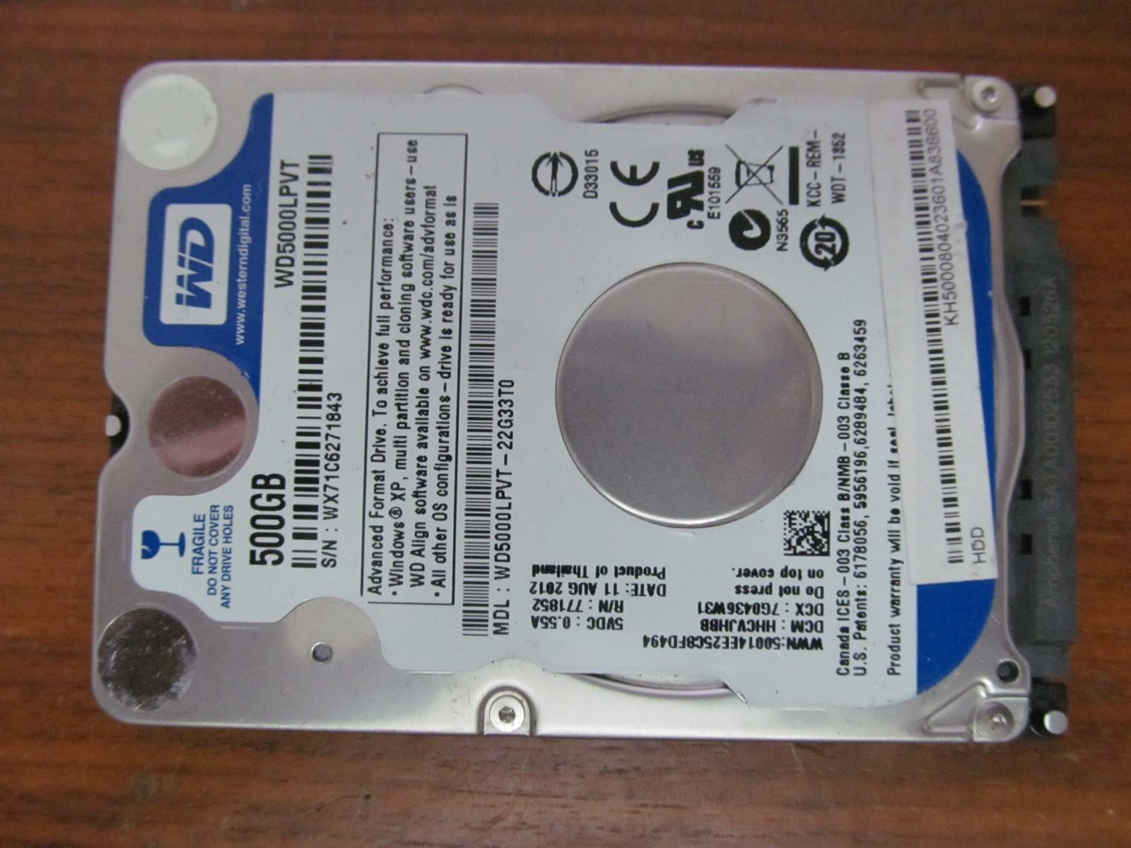 Disk za laptop - 500 GB WD BLUE 23.02.2025 - disk 4/6