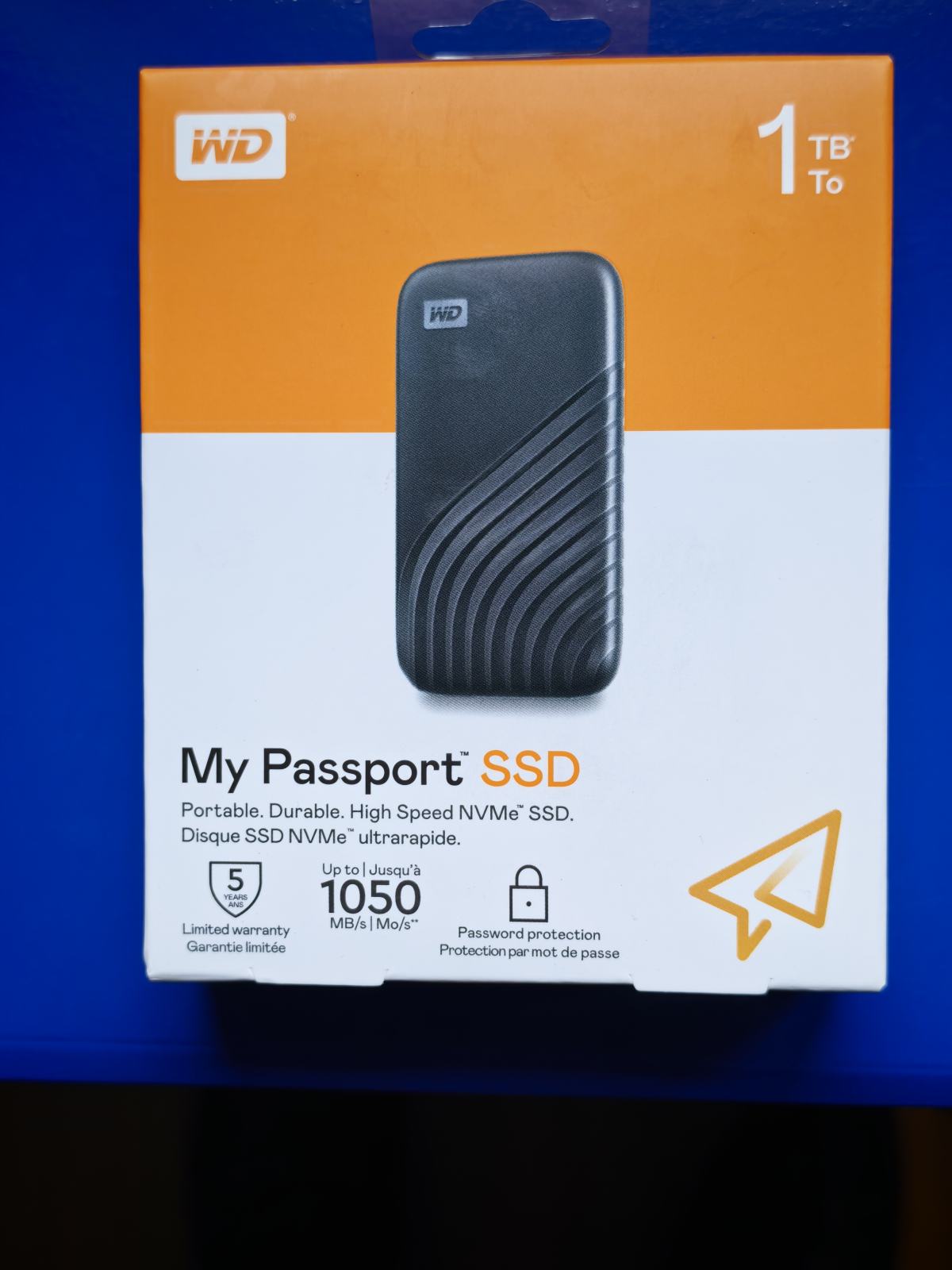 Eksterni vanjski Disk SSD WD My Passport 1 TB NOVO,091 55 55 690