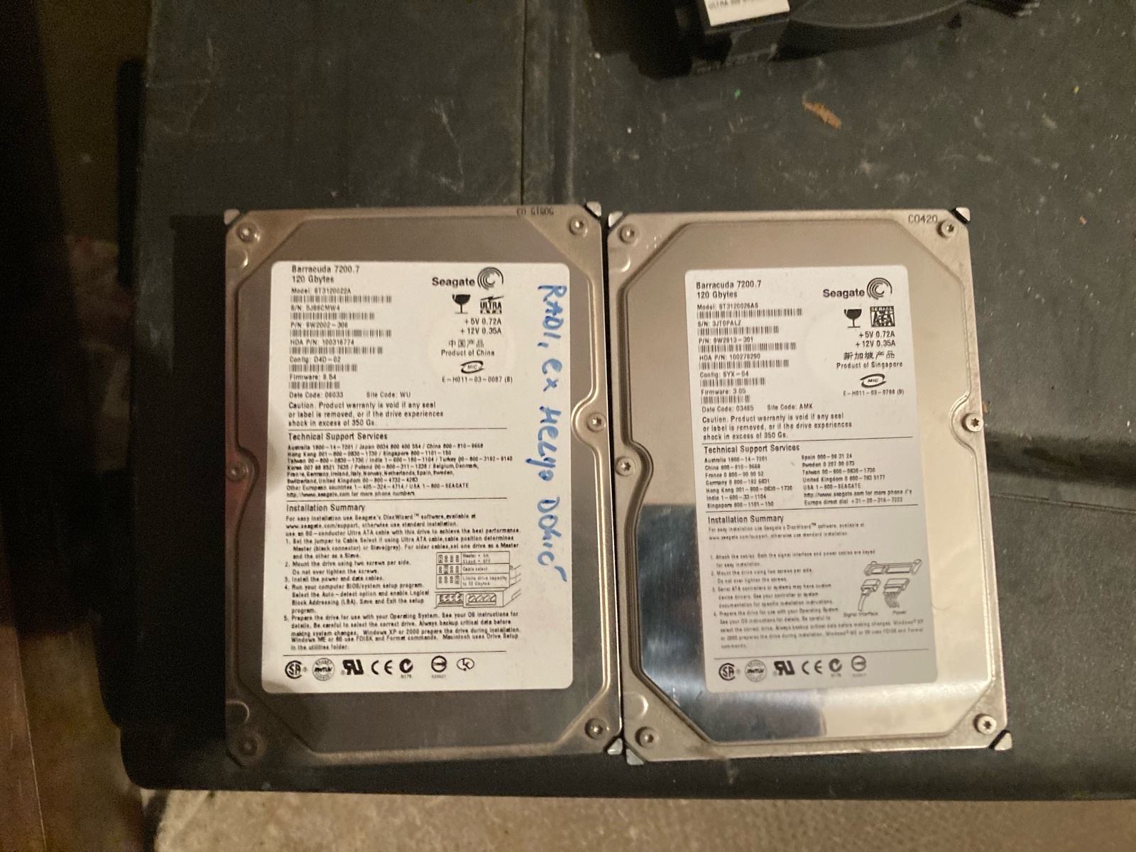 Hard disk 120-160 gb