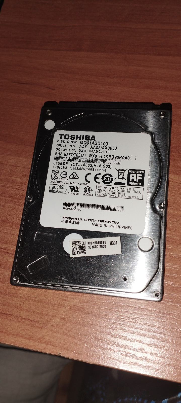 Hard disk 2.5 Toshiba MQ01ABD 1TB