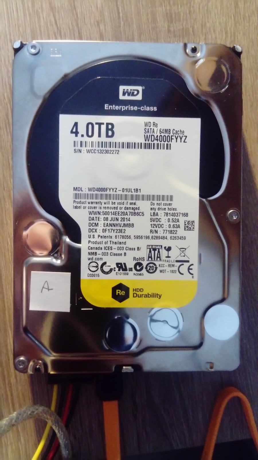 Hard disk HDD 4TB WD Enterprise-class ReDurability WD4000FYYZ (1)