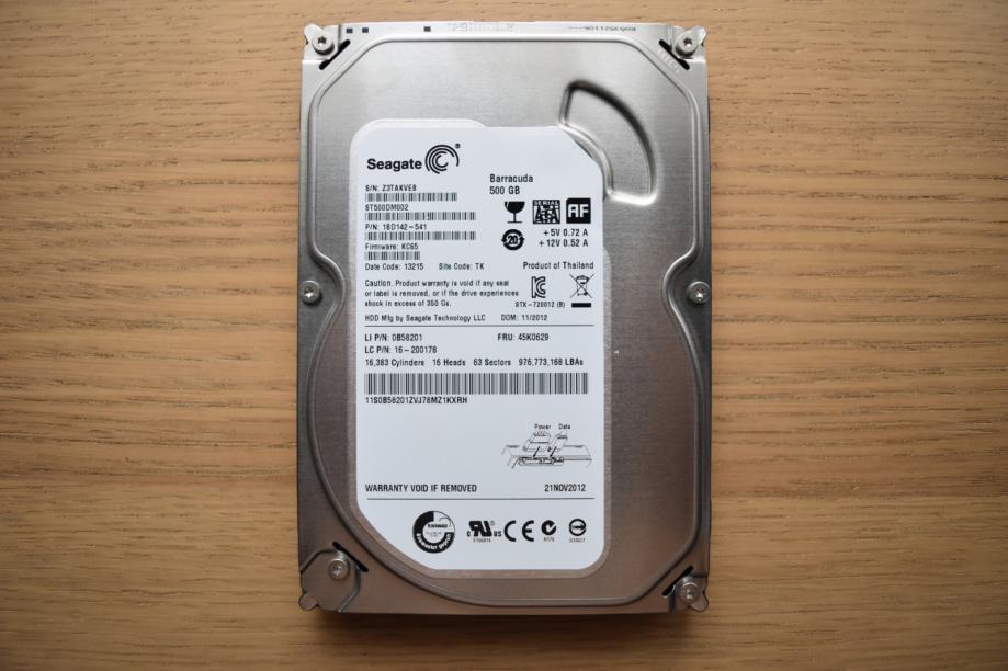 Hard disk SEAGATE Barracuda ST500DM002 500GB SATA 3,5 16MB Cache