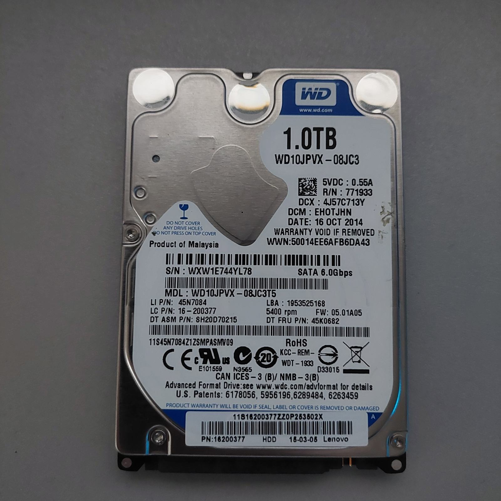 Hard - tvrdi disk hdd WD 1TB 2.5 SATA