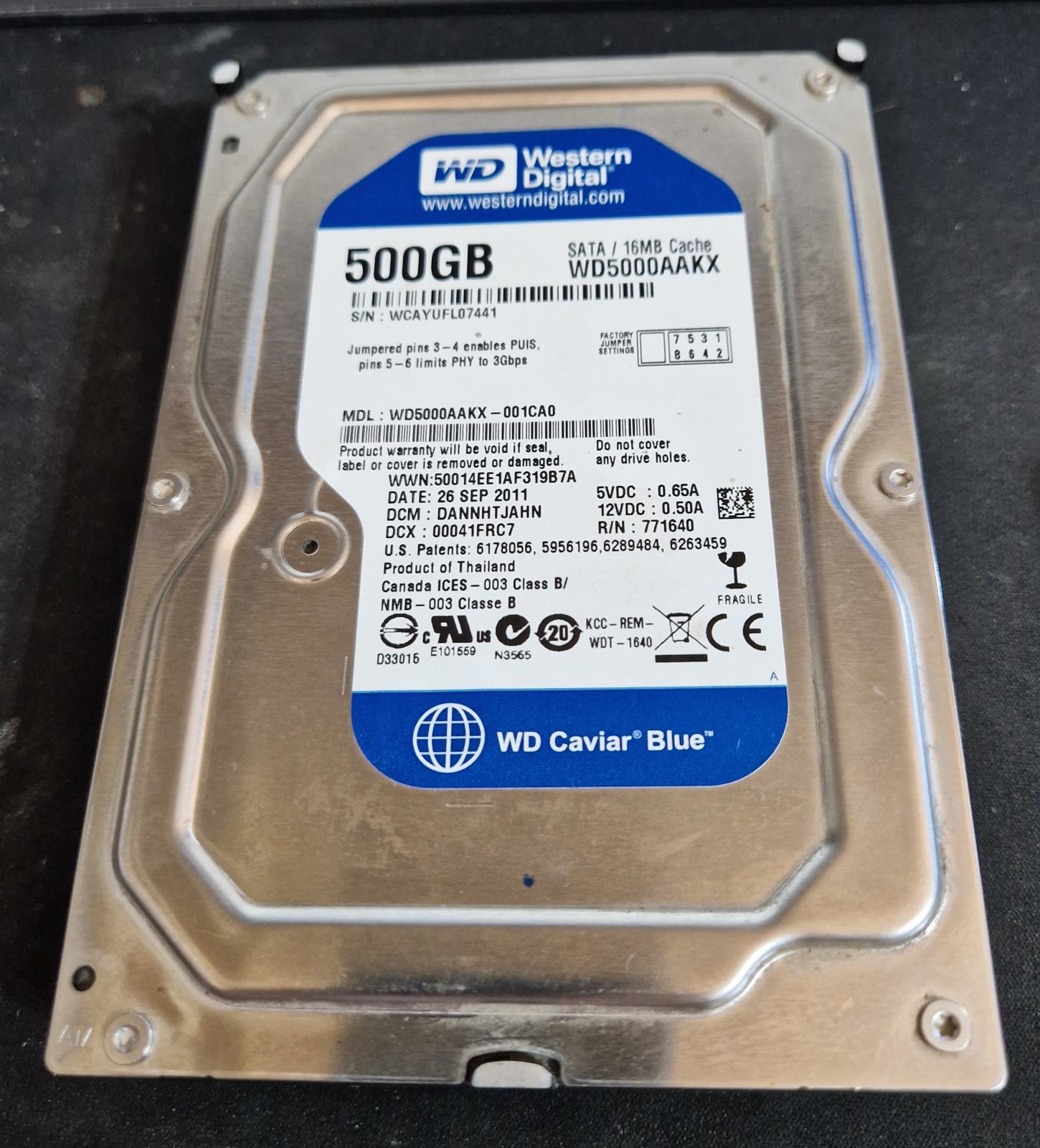 HDD 500 GB - WD - 3,5