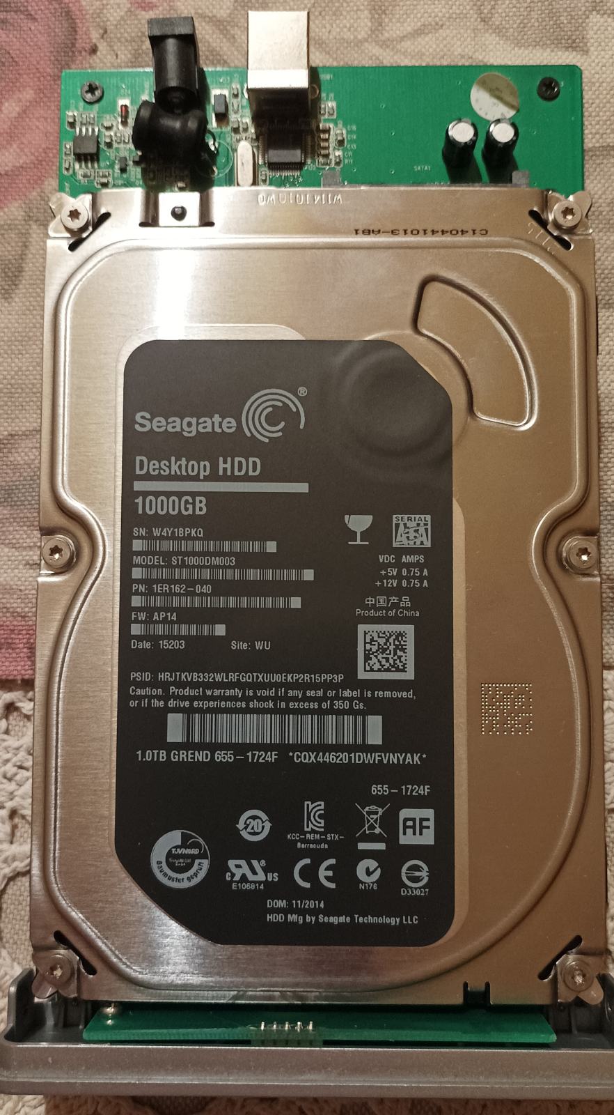 HDD SATA 3.5 SEAGATE 1 TB