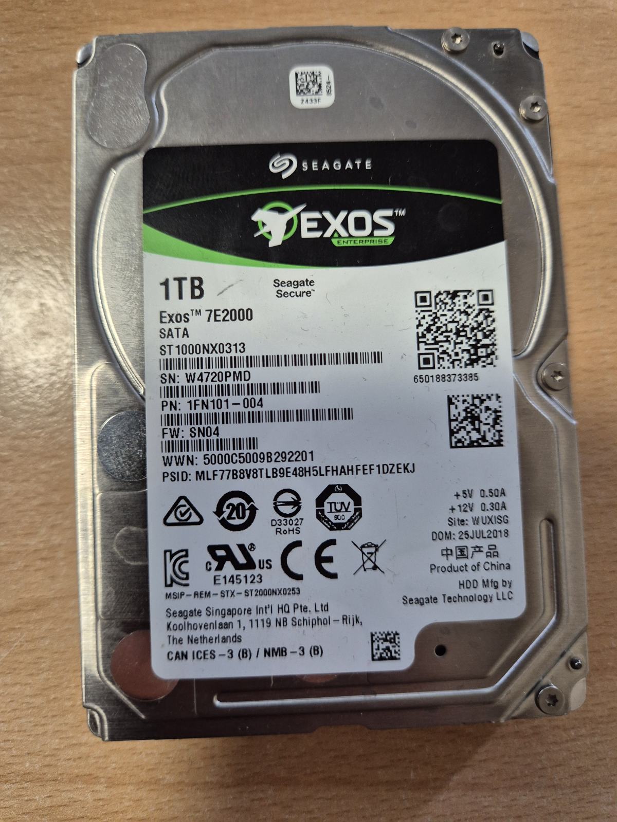 HDD Seagate Exos 1TB