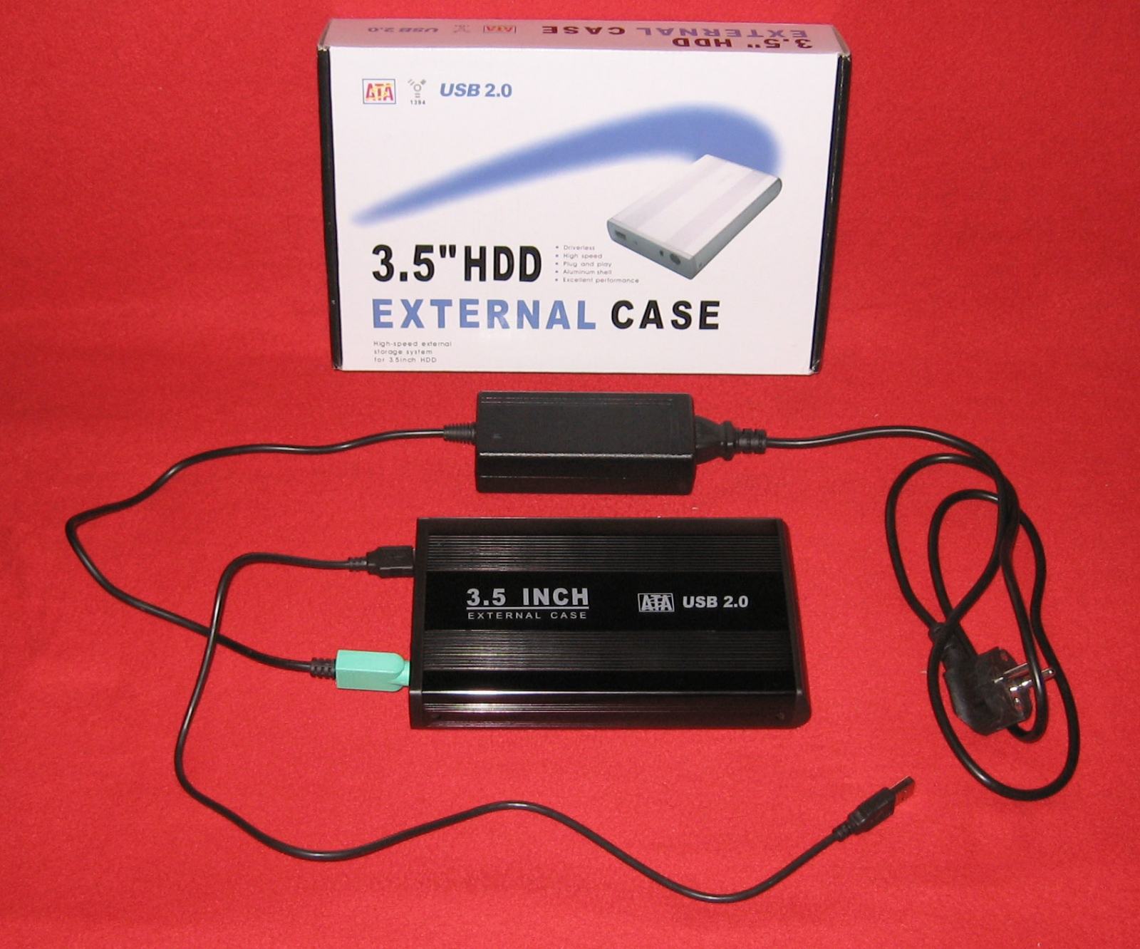 Kučište za vanjski/prijenosni hard disk USB 2.0, 3,5