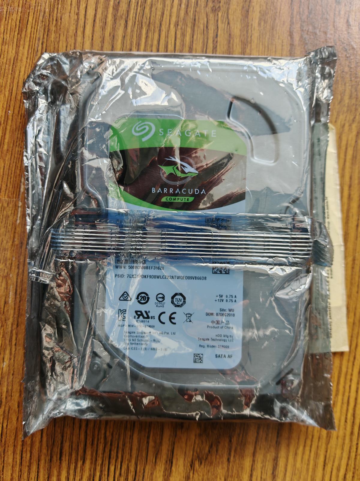 Seagate BarraCuda 1TB Internal Hard Drive, 3.5 Inch SATA 6 Gb/s, novo.