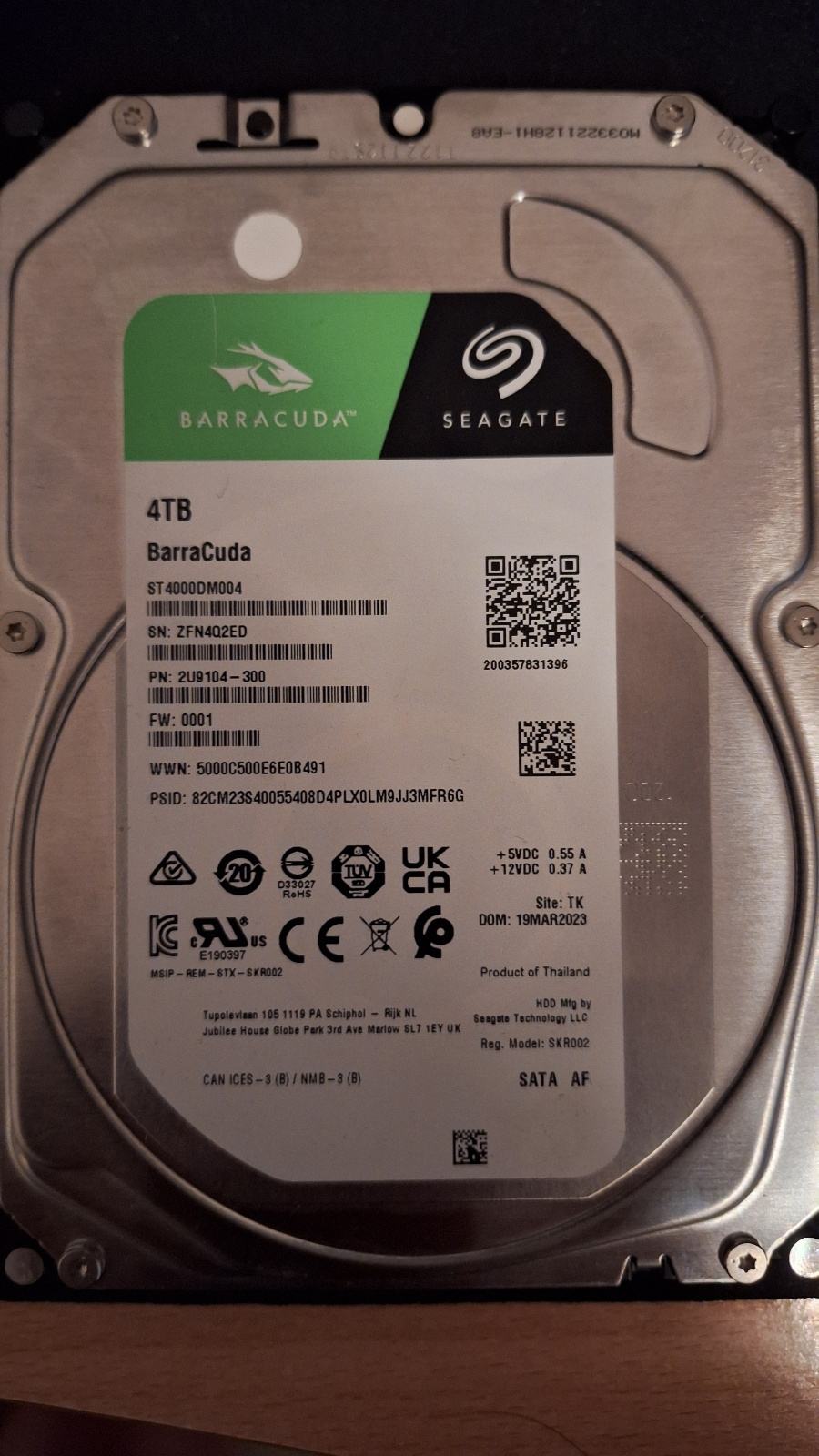 Seagate Barracuda 3.5 4TB