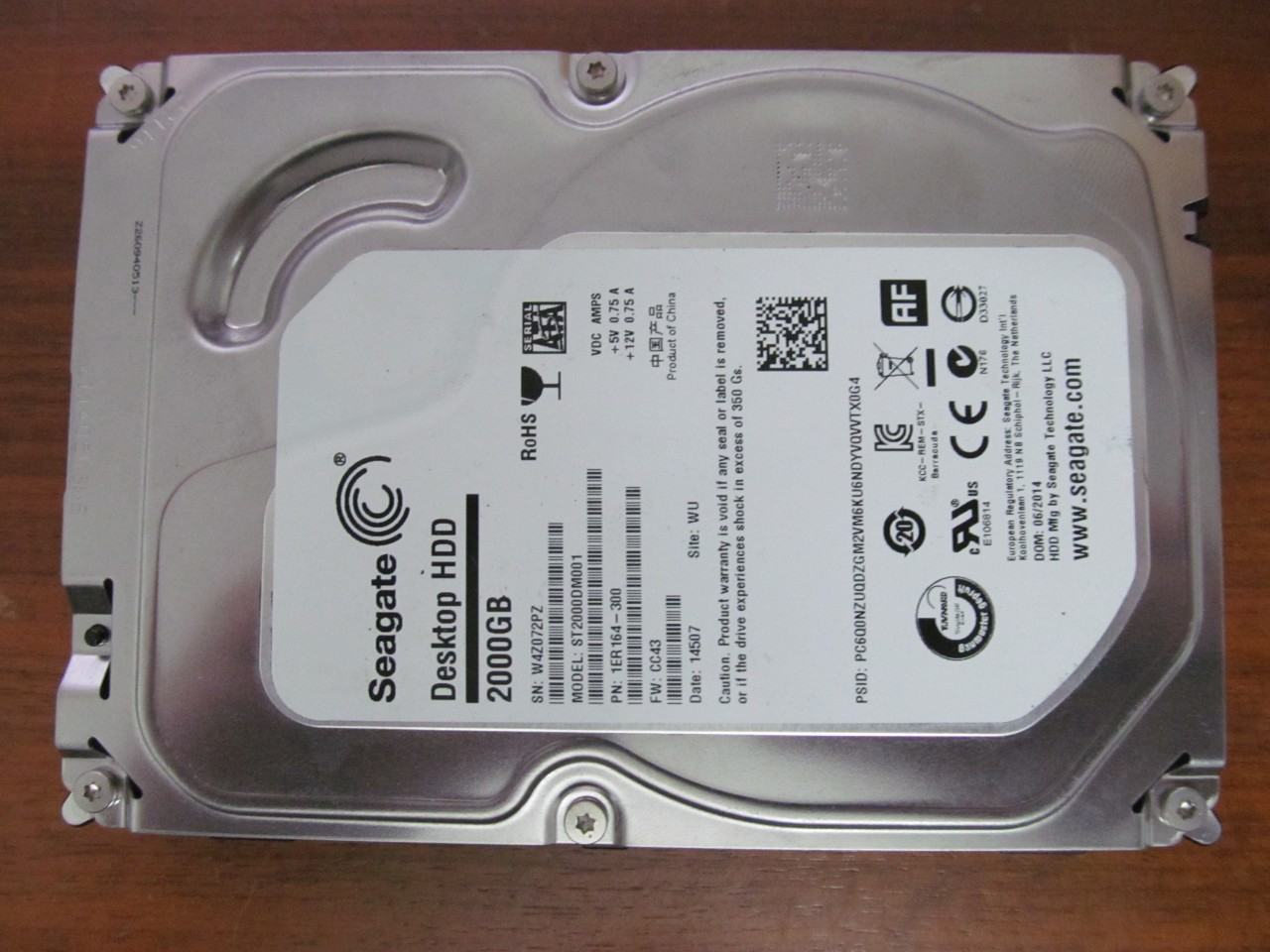 SEAGATE DESKTOP 2 TB - 13.04.2025.