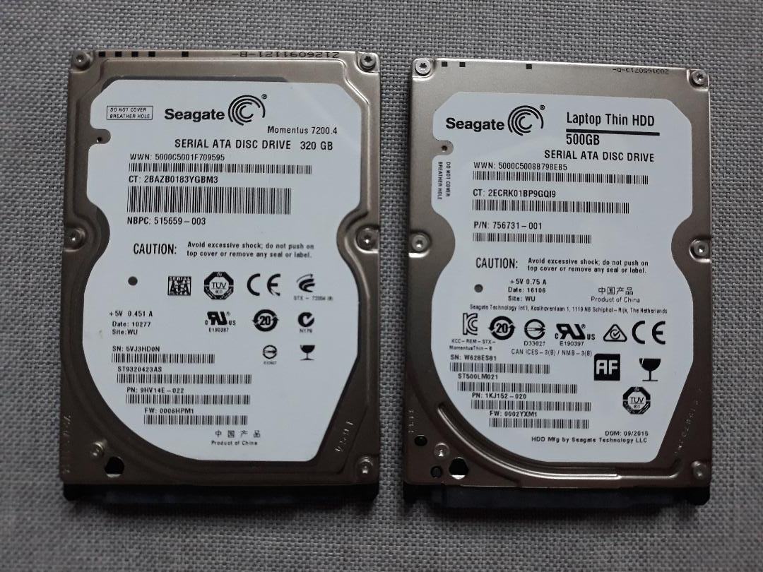 SEAGATE HARD DISK - ZA LAPTOP 320 GB I 500 GB