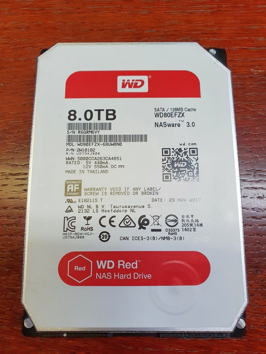 WD RED 8TB NAS Hard drive
