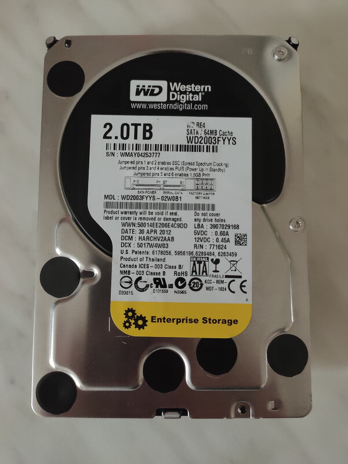 Western Digital 2TB WD RE4 SATA 64MB Cache 3.5 •• AKCIJA •• POPUST
