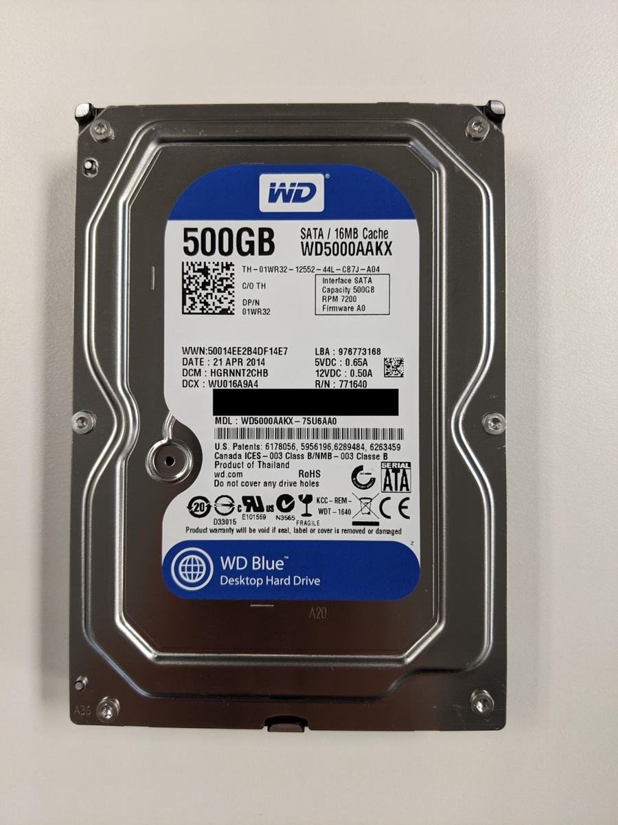 Western Digital tvrdi disk WD Blue Desktop Hard Drive 500GB