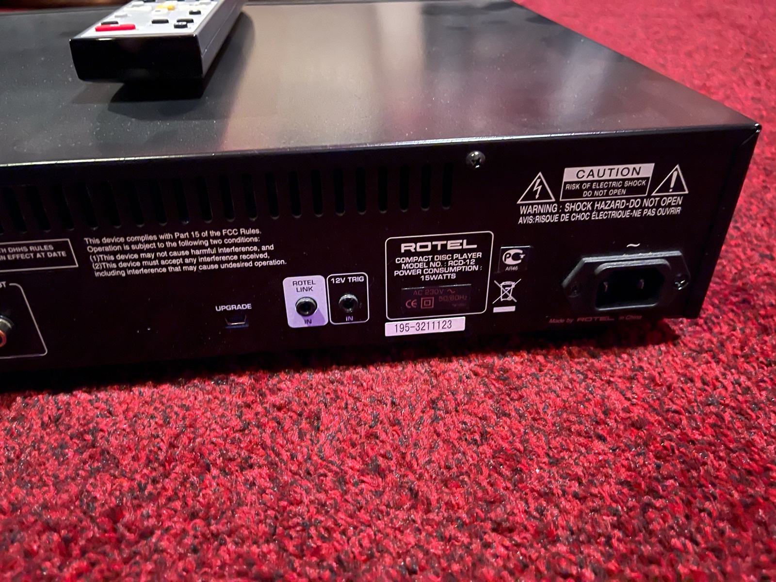 Rotel RCD-12 CD Player