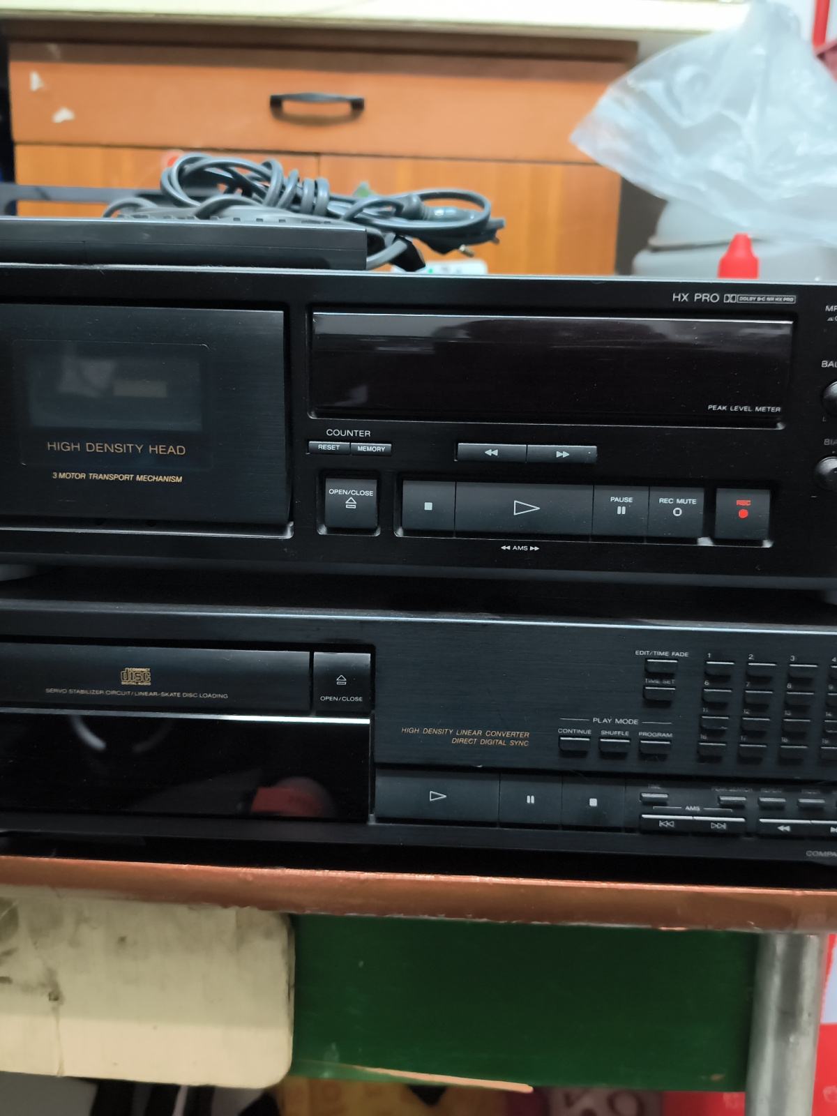 Sony radiokasetofon i CD player