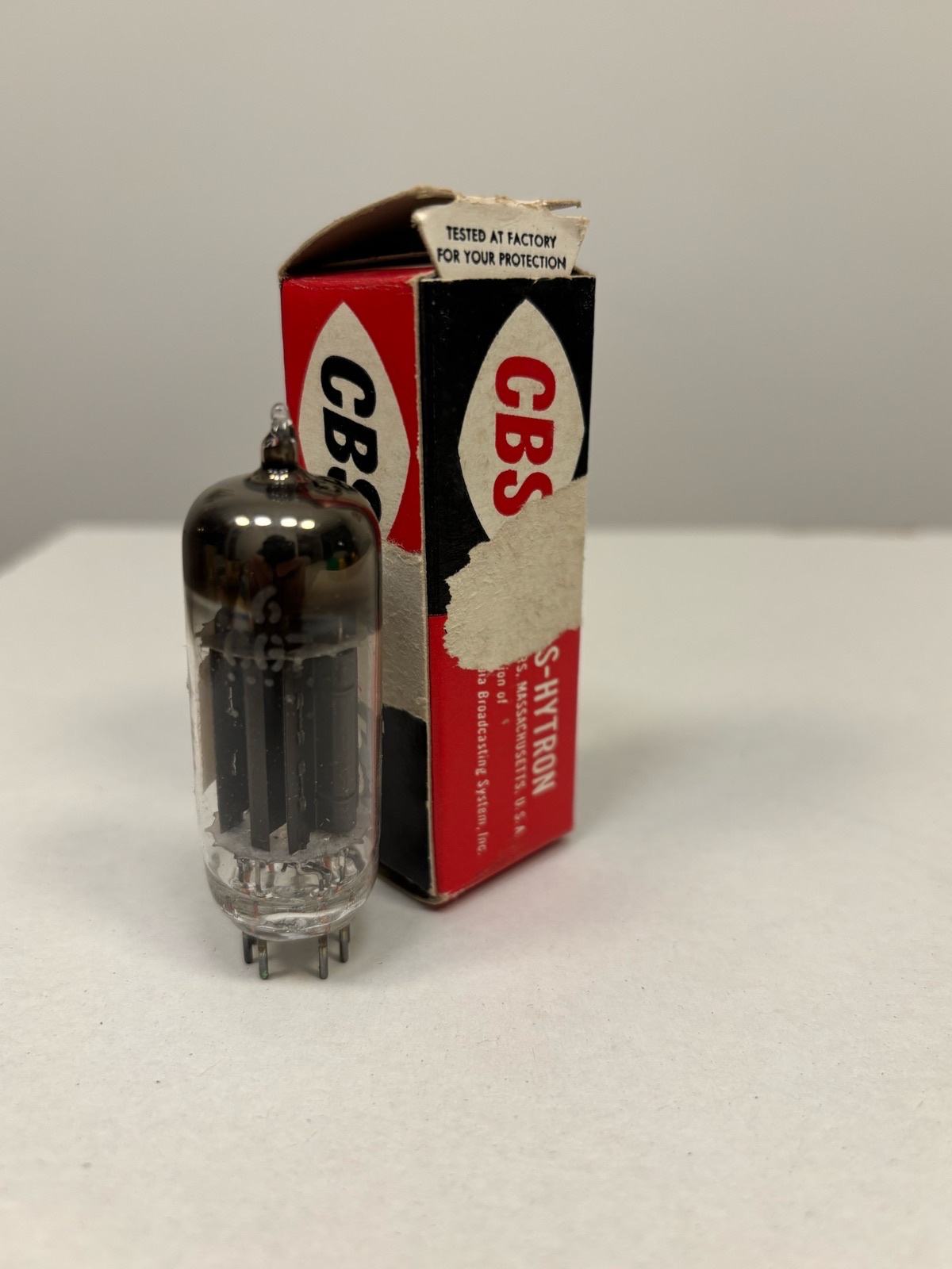CBS 6CG7 NOS NIB Black plate