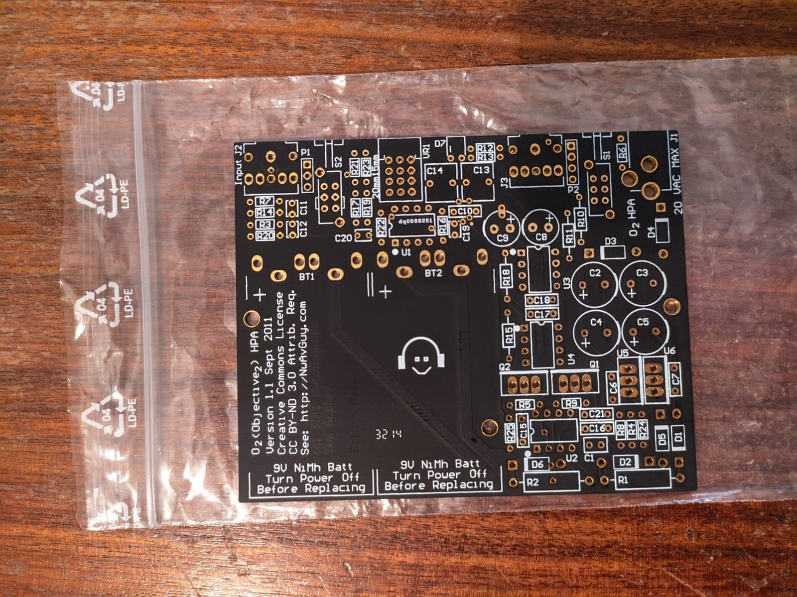 Objective2 O2 NwAvGuy headphone amp pojačalo PCB