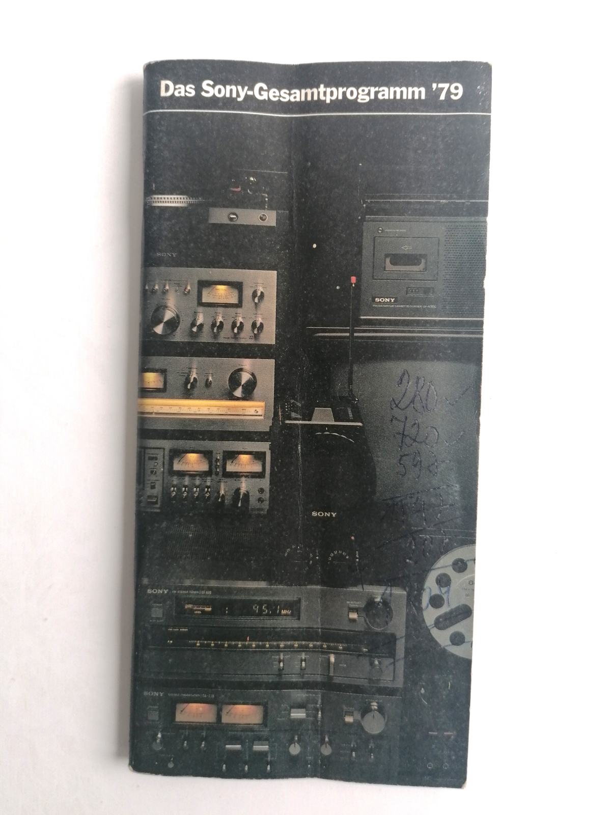 ORIGINALNI PROSPEKT SONY-PROGRAM SVIH MODELA 1979. god. GESAMTPROGRAMM