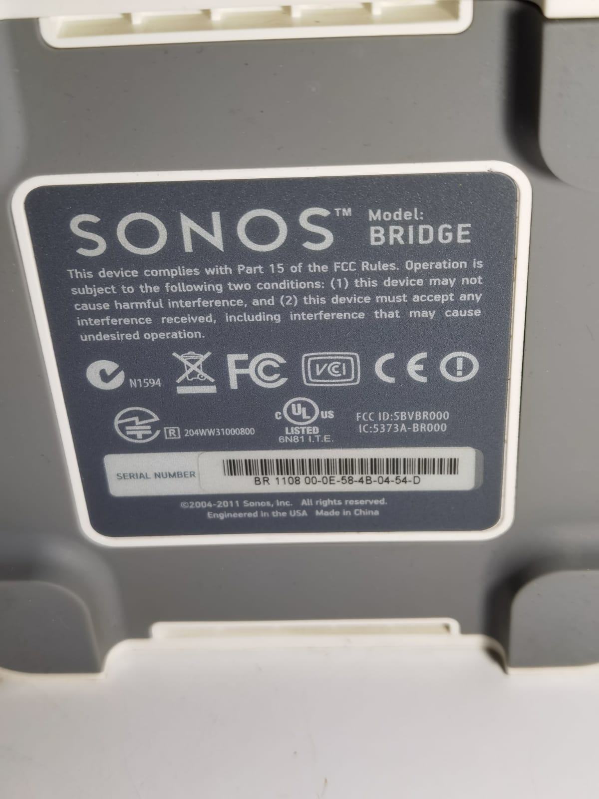SONOS BRIDGE