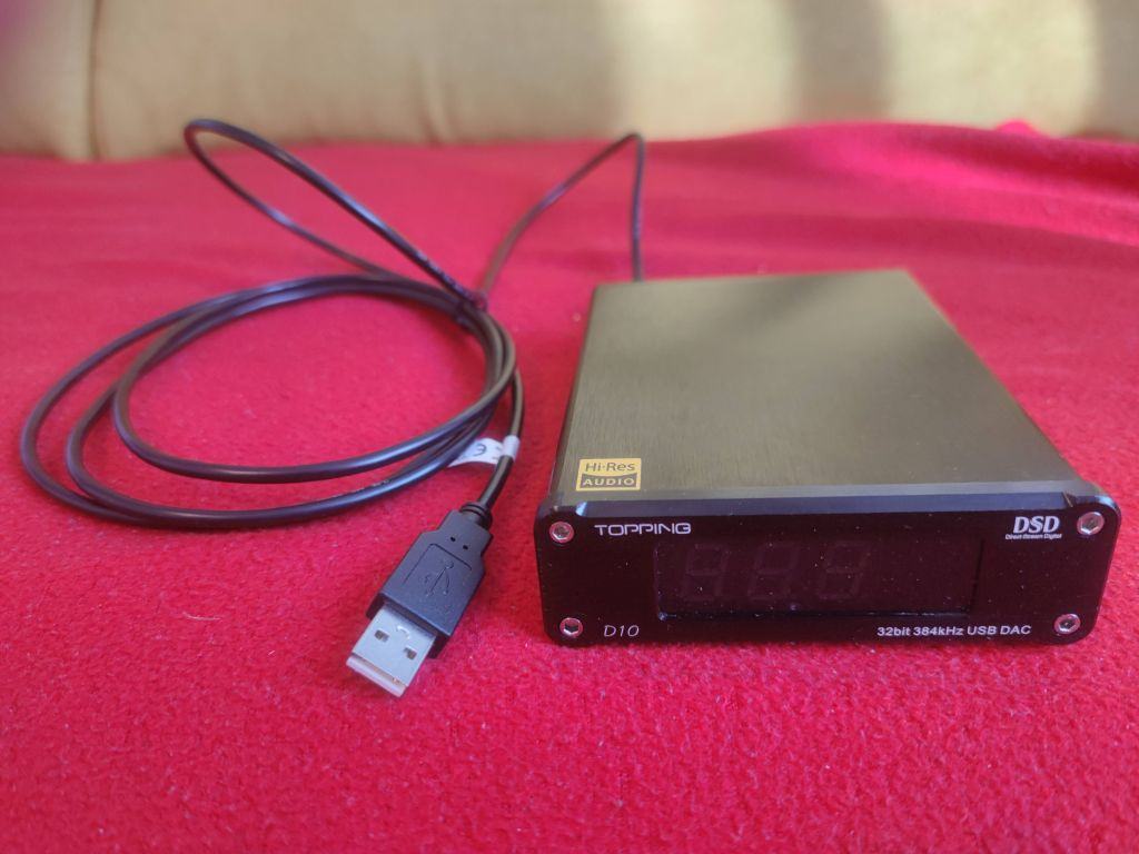 TOPPING D10 USB DAC 32bit/384kHz DSD 256 XMOS U208 ES9018K2M
