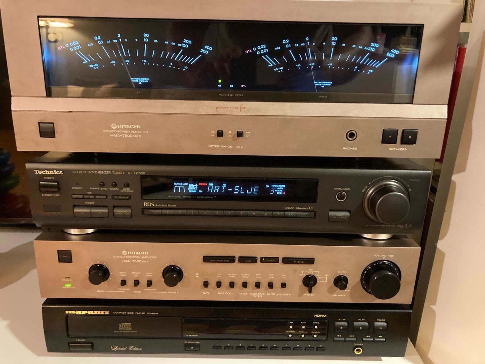 Hitachi HCA 7500 MK2 + HMA 7500 MK2 Power Mos-Fet Dual Mono