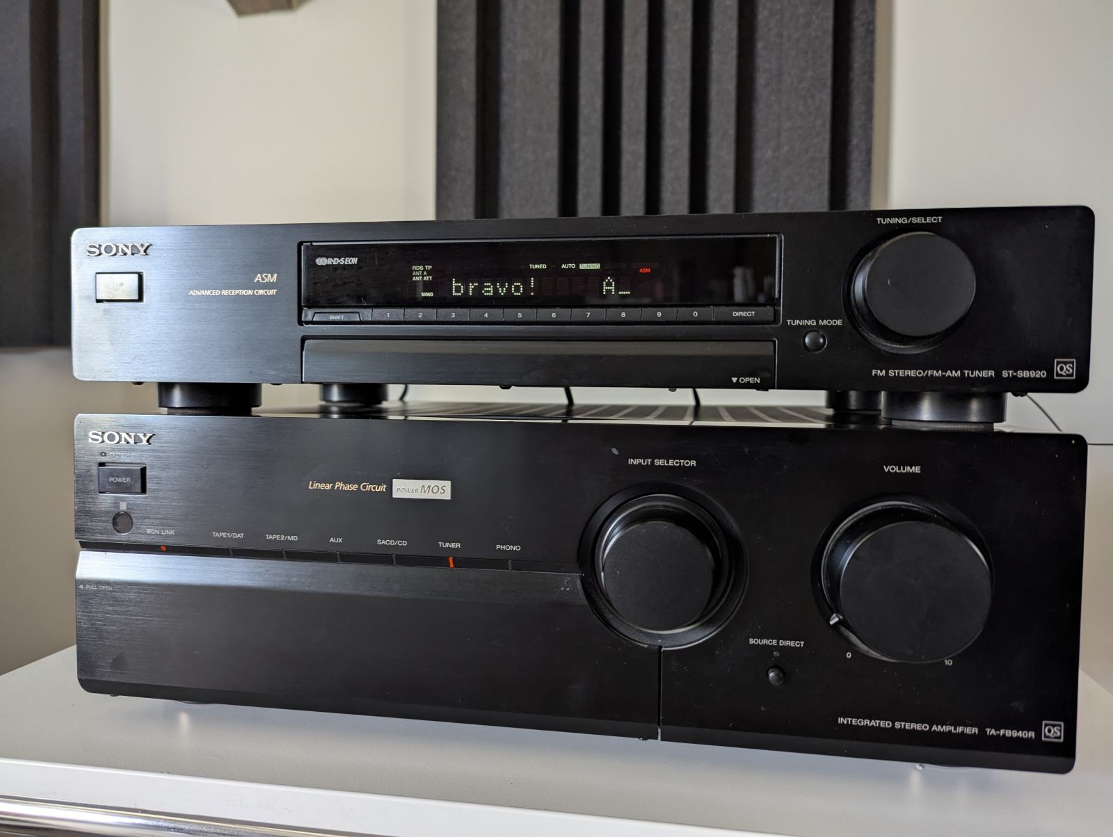 Integrirano pojačalo SONY TA-FB 940R QS, tuner, minidisc, zvučnici...