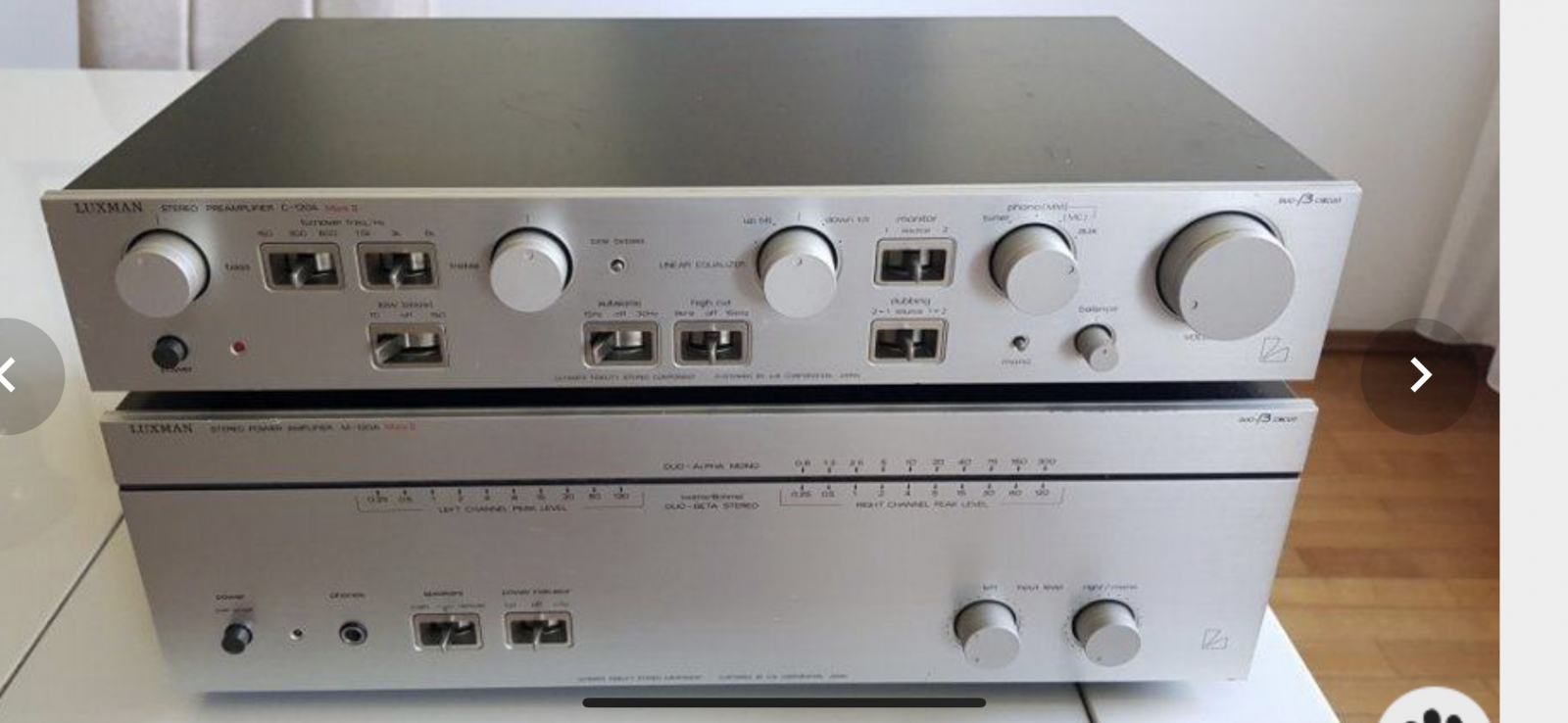 Luxman M-120A power amp & Luxman C-120 mark II pre amp