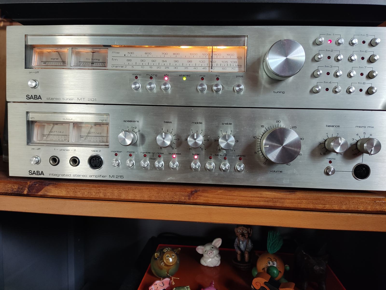 Saba Vintage pojačalo Mi 215 i tuner Mt 201