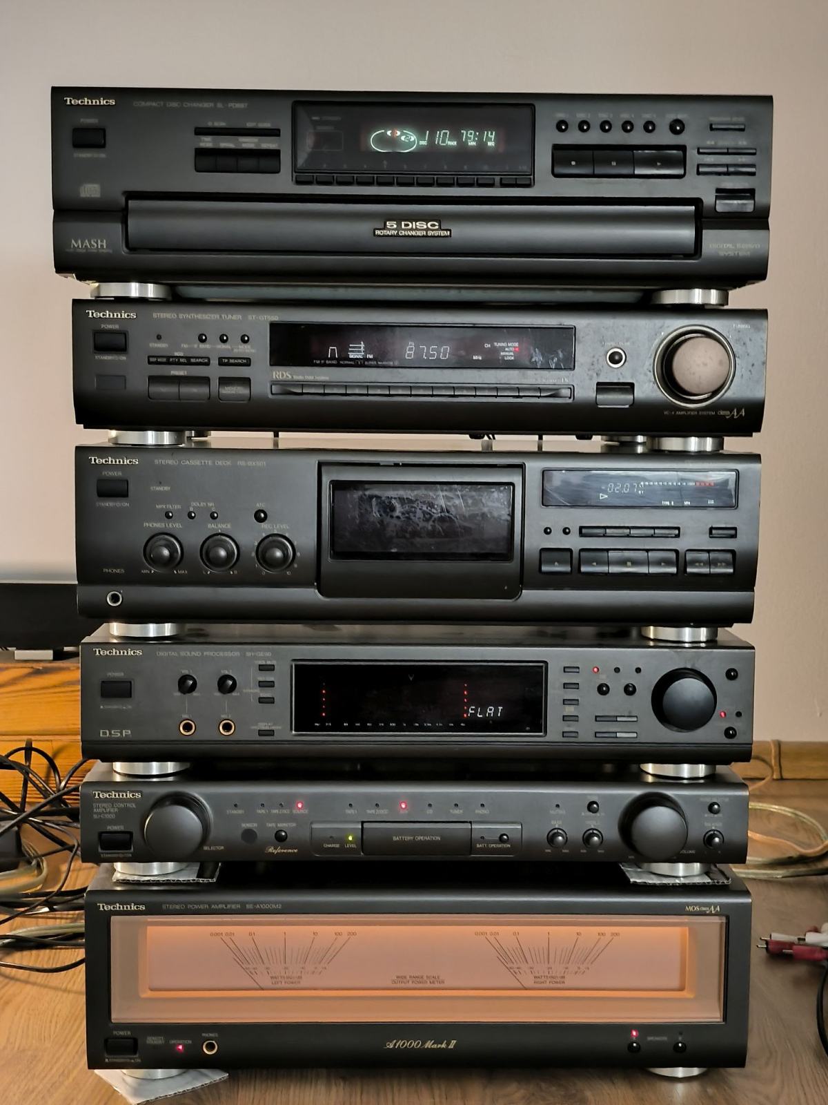 Technics SU-C1000 + SE-A1000M2 + komponente iz 1995