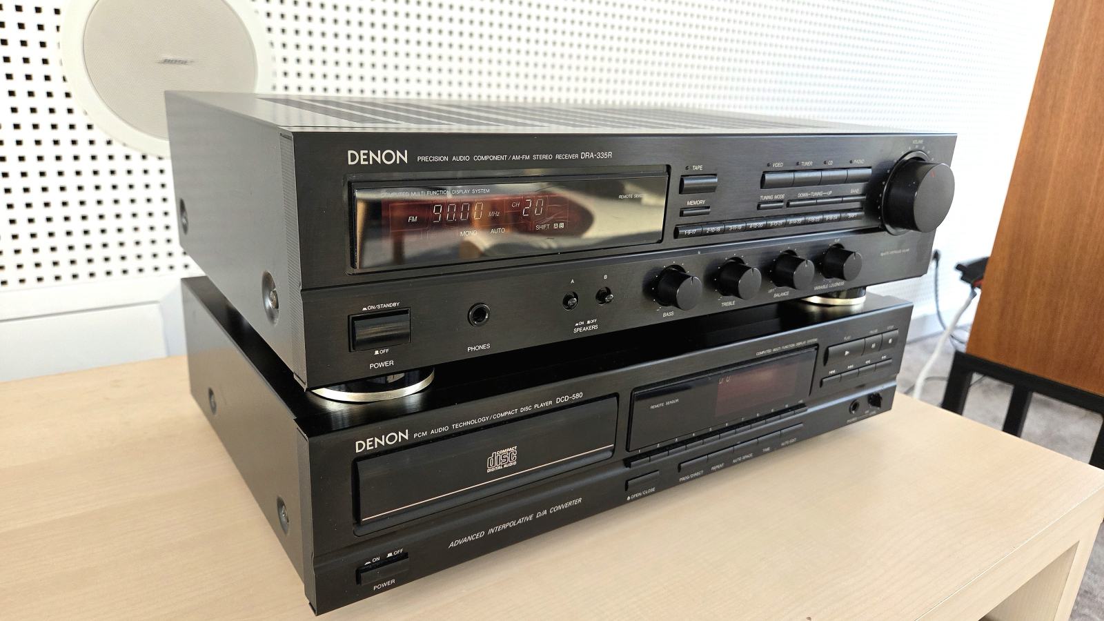Denon Hi-Fi komplet – Receiver DRA-335R & CD Player DCD-580
