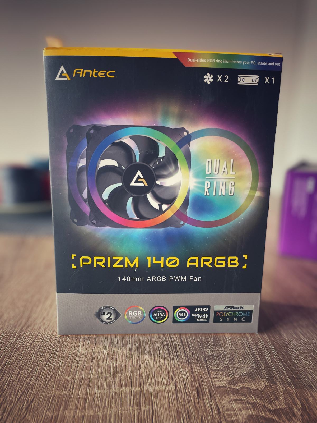 Antec Prizm 140mm ARGB ventilator, kit od 2 kom sa fan kontrolerom