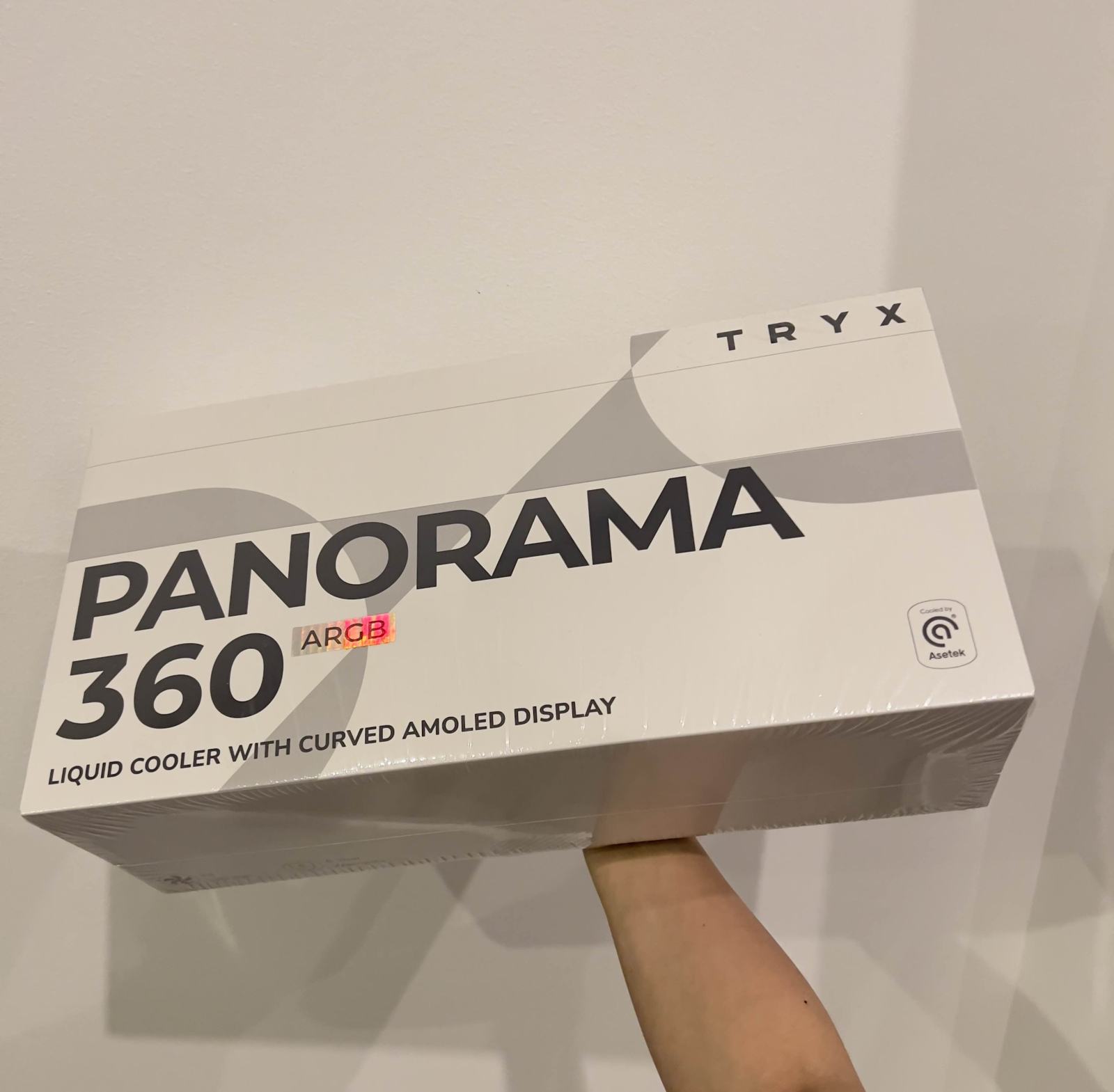 TRYX PANORAMA 360 AiO Water Cooling, 3D-AMOLED Display - 360mm, white