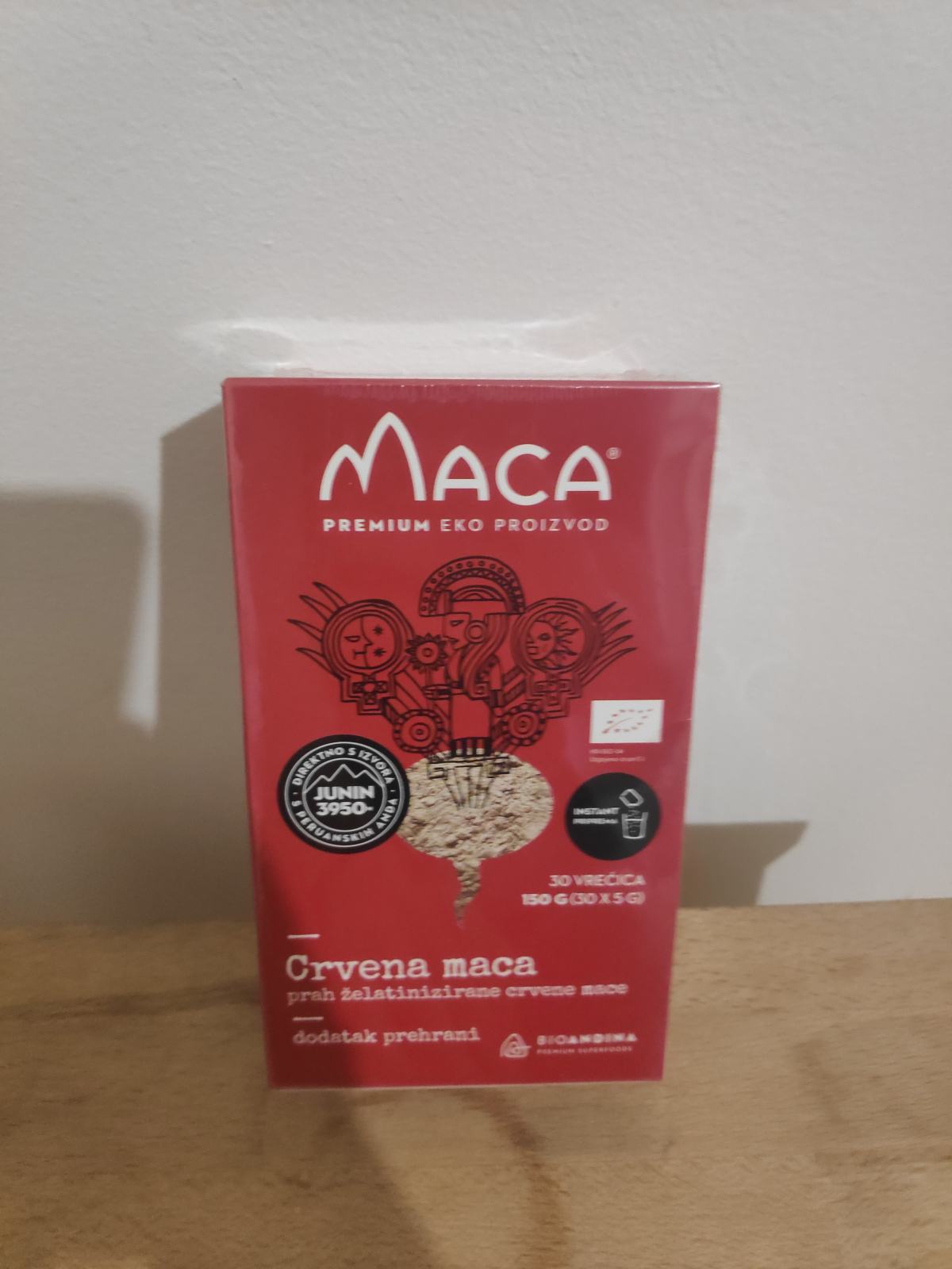 Maca prah Bioandina za žene (crvena maca)