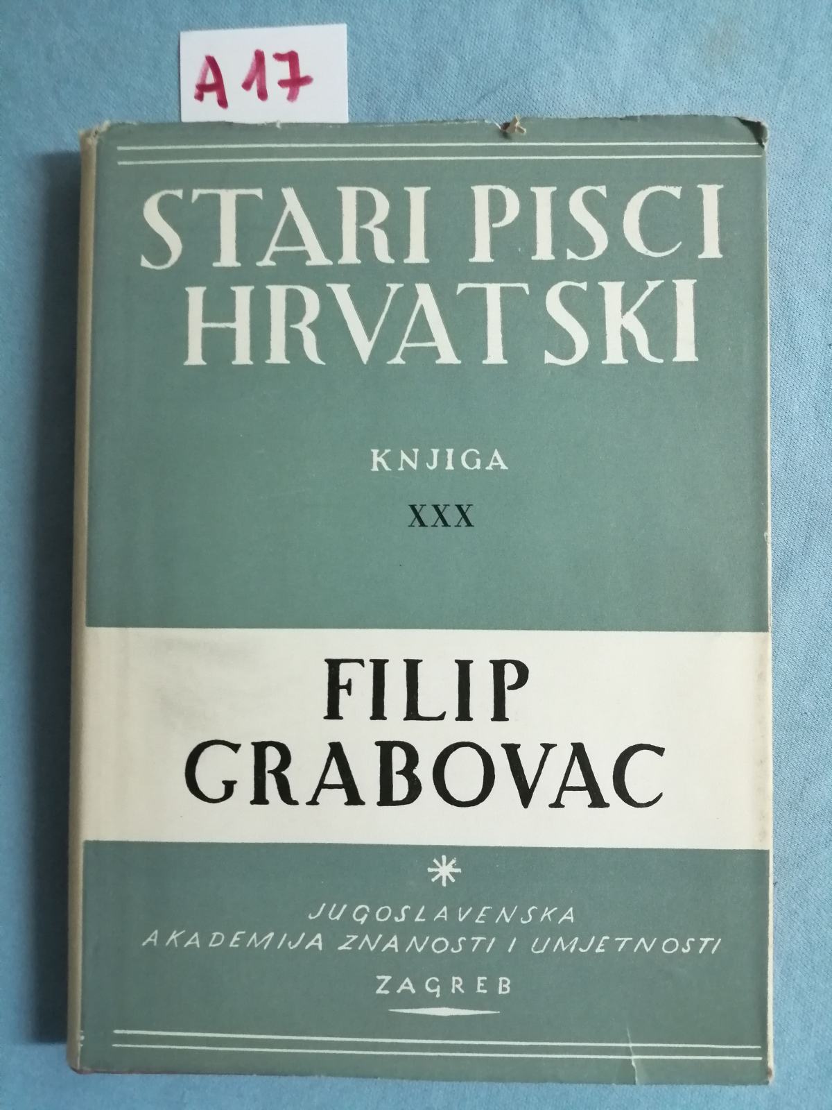 Filip Grabovac – Cvit razgovora naroda i jezika iliričkoga (A17)