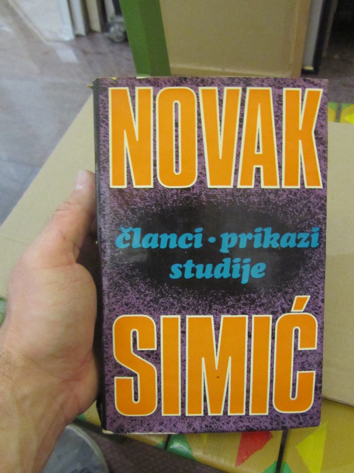 Novak Simić-Članci/Prikazi/Studije