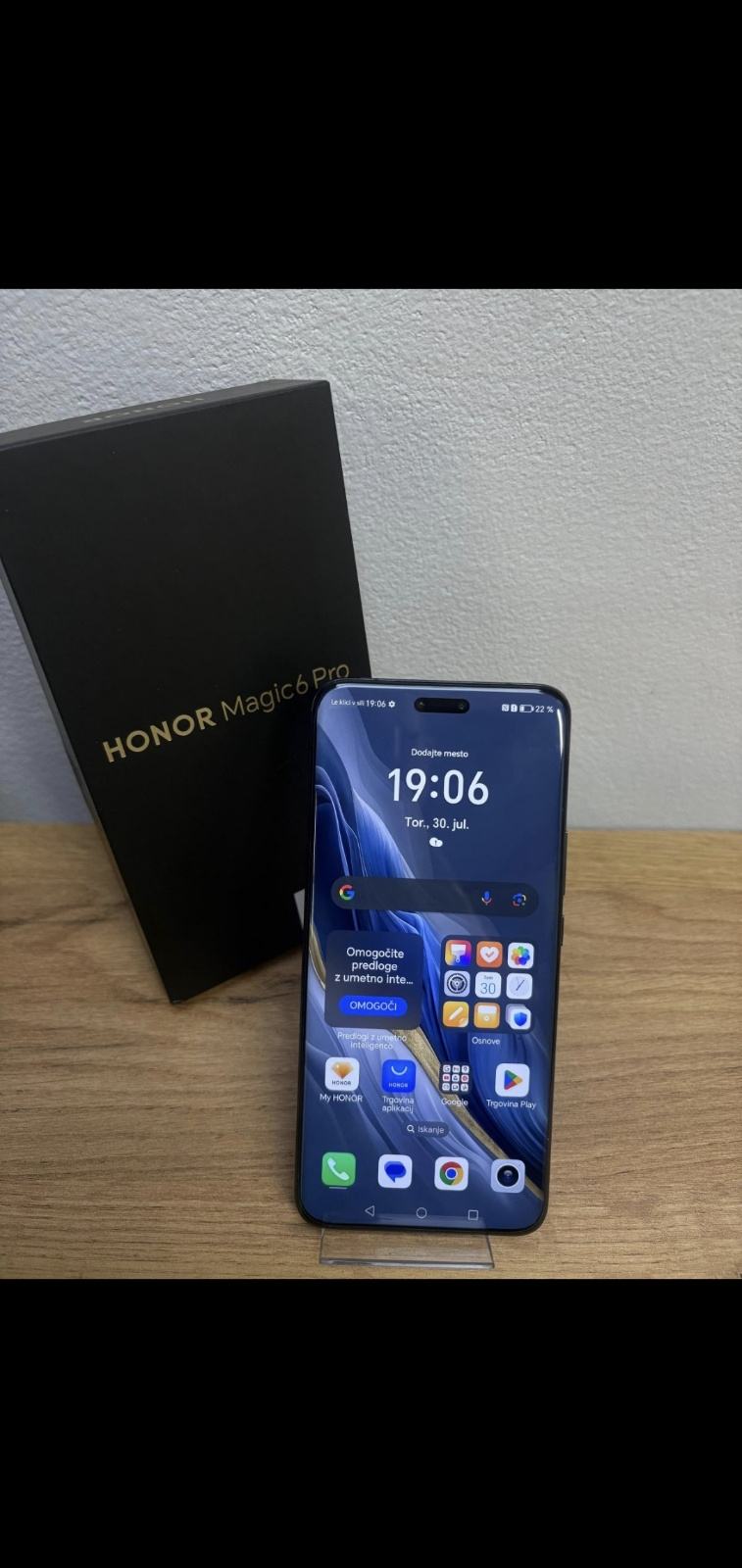 honor magic 6 pro black 12/512 gb kao novi moze zamjena