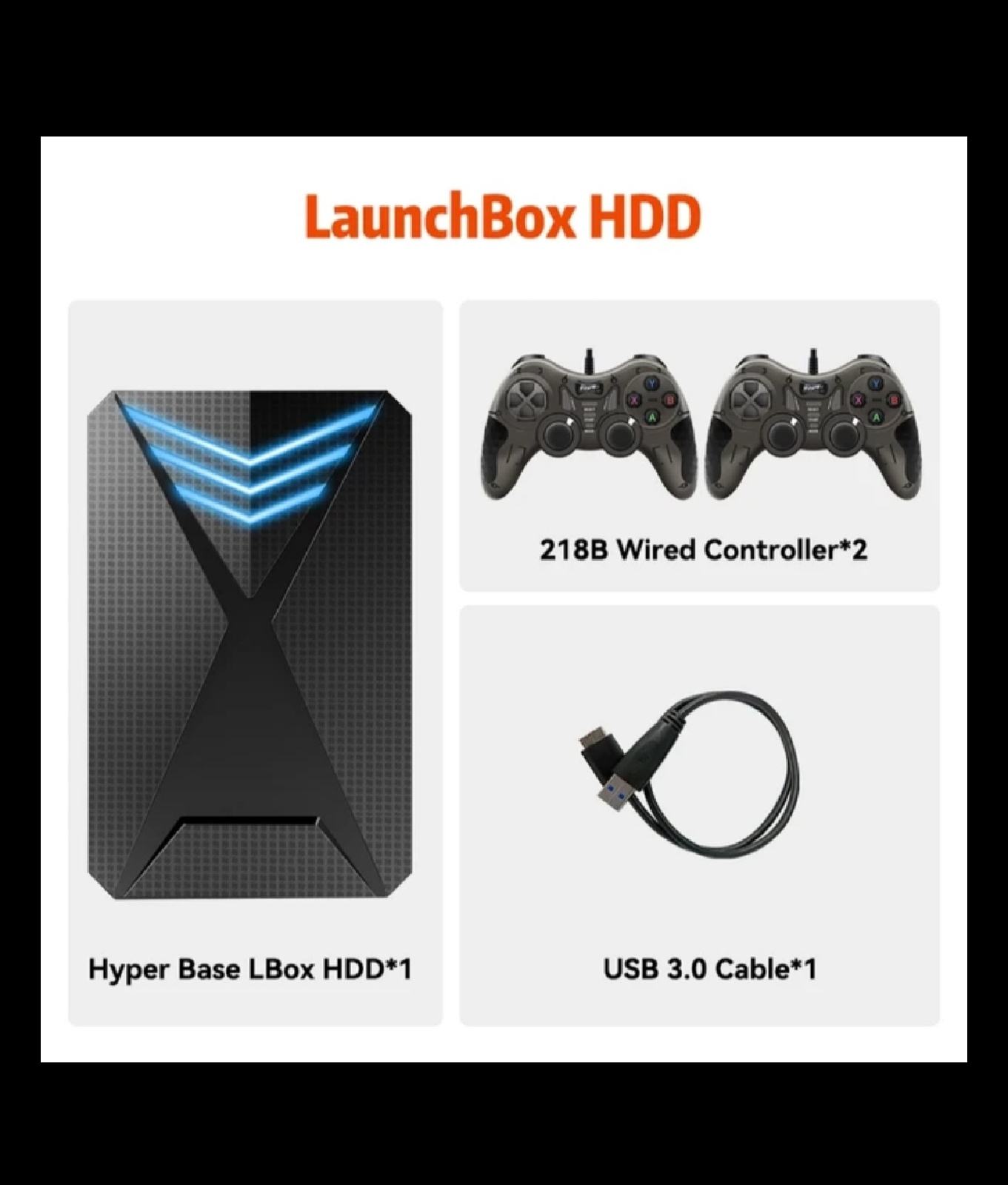 **LAUNCHBOX EMULATOR PS4, PS3, PS2, WII, N64.. sa 2 joysticka*NOVO**