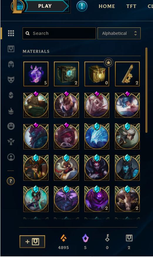 League of legends acc