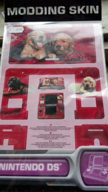 Nintendo DS NDS skin Dogs novo